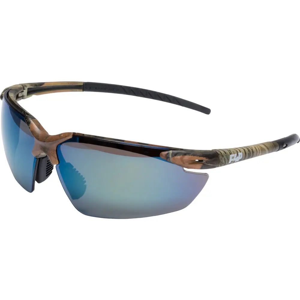 Camo-Framed Anti-Fog Safety Glasses w/ Smokey Lens