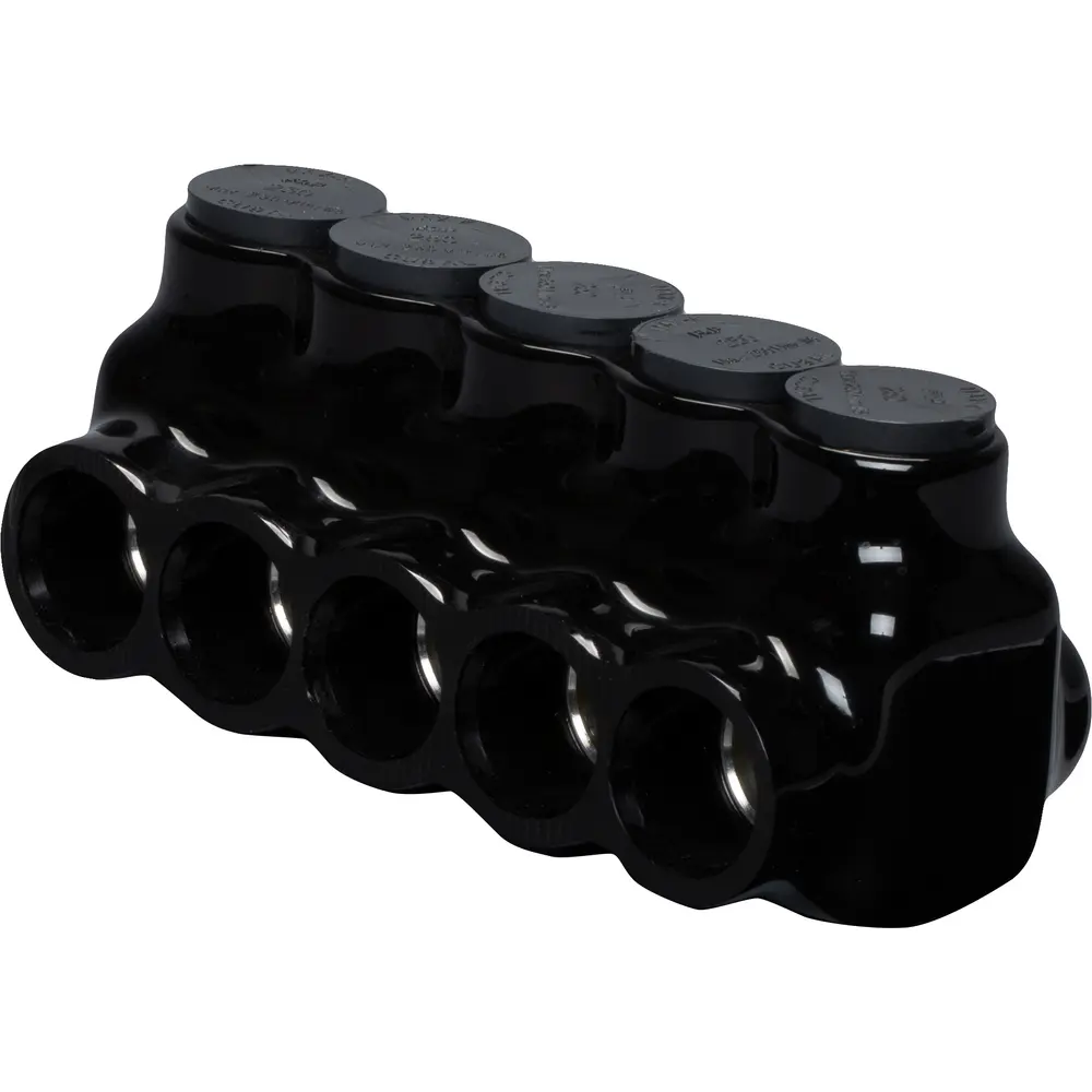 250 MCM 5-Port One Way UV Multi-Tap, Black
