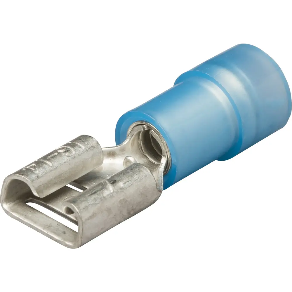 Blue Female Crimp Connector 100 Pack