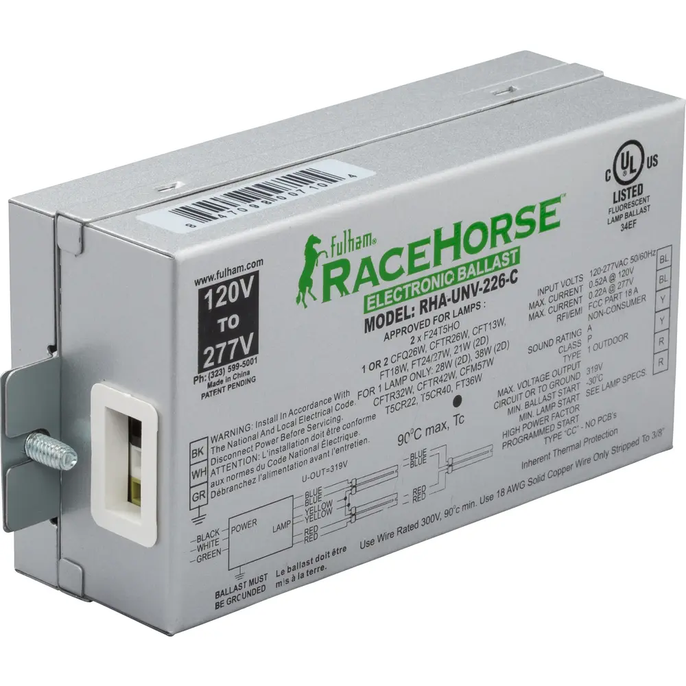 Universal Voltage CFL Electronic Ballast Kit, 120/277VAC, 50/60Hz ...
