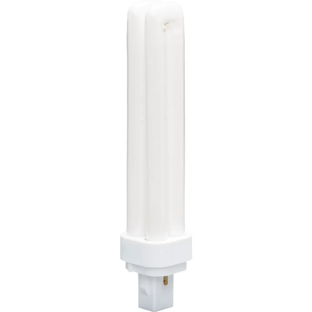 13 W 120-277 VAC Double Twin Tube Compact Fluorescent 2-Pin Lamp, 3000K