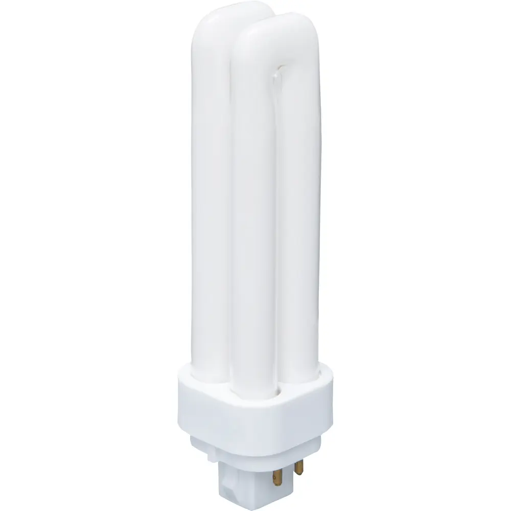 18 W 120-277 VAC Double Twin Tube Compact Fluorescent 4-Pin Lamp, 4100K