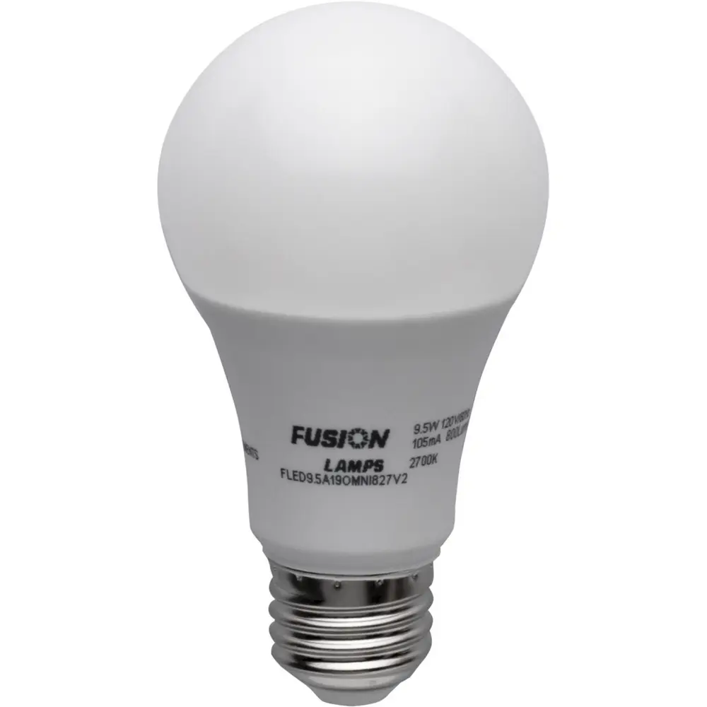 9.5 W 120 VAC A19 LED Lamp, 5000K