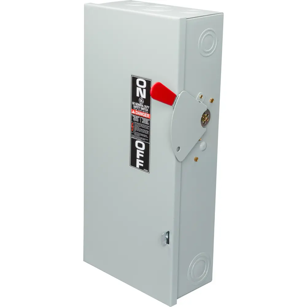 100 A 240 VAC 2-Pole Safety Switch, Fusible NEMA 1 General Duty