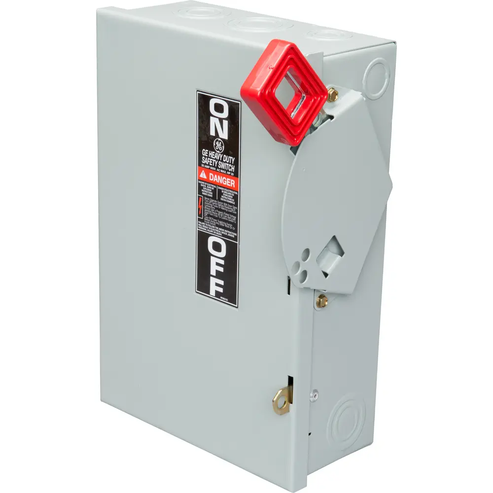 30A 600V 3-Pole Safety Switch, Fusible NEMA 1 Heavy Duty