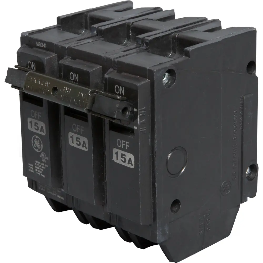 Q-Line Circuit Breaker, 15A, 240 VAC, 3-Pole