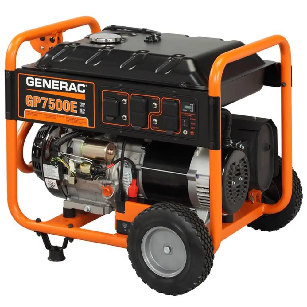 Portable Generator, 7.5kW, 120/240V, EPA/49-State, GP Series, Black