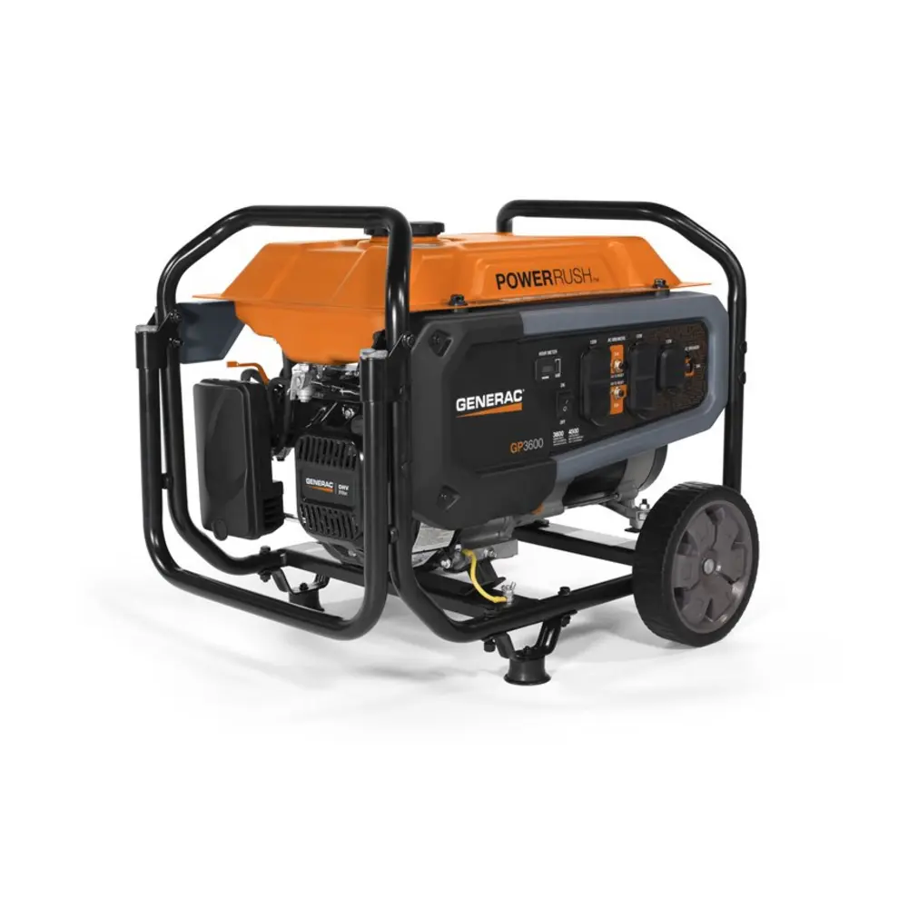 Portable Generator, 3.6kW, 120/240V, EPA/CSA/50-State, GP Series, Black