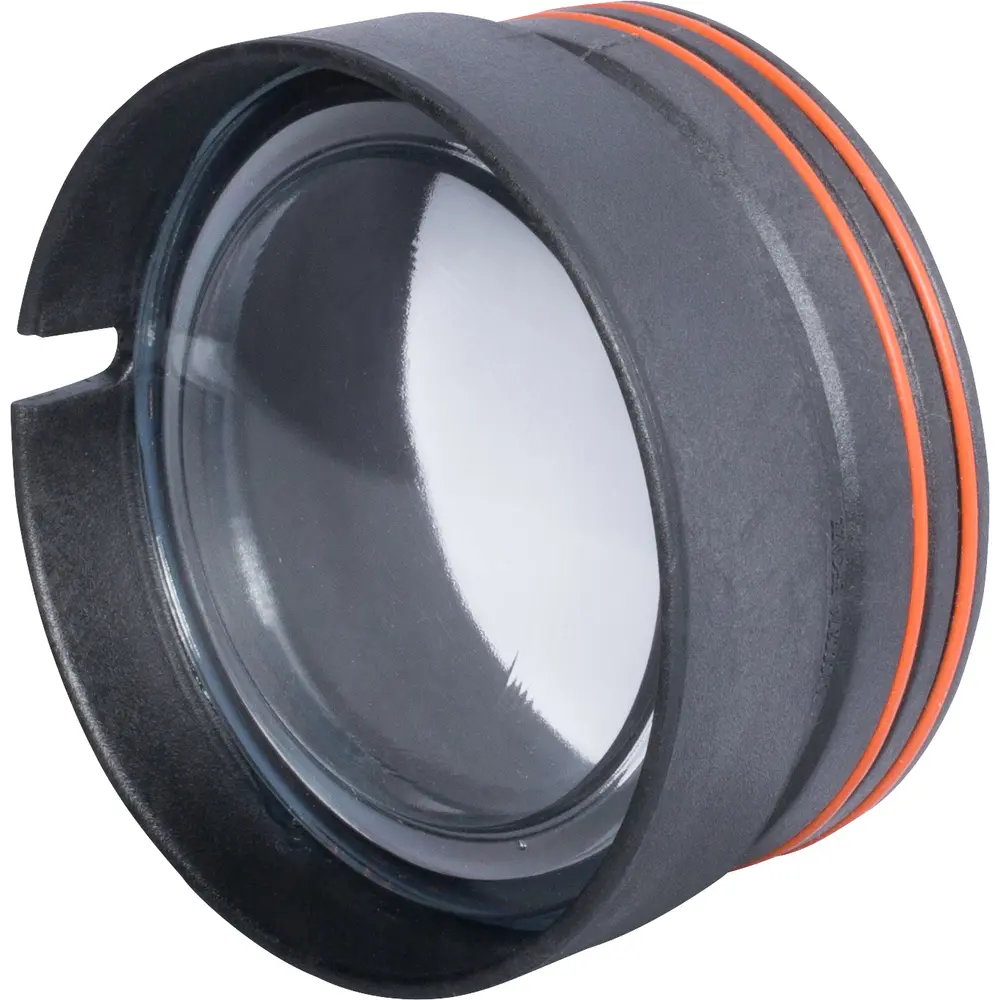 Composite Short Shroud, Convex Clear Lens, Black