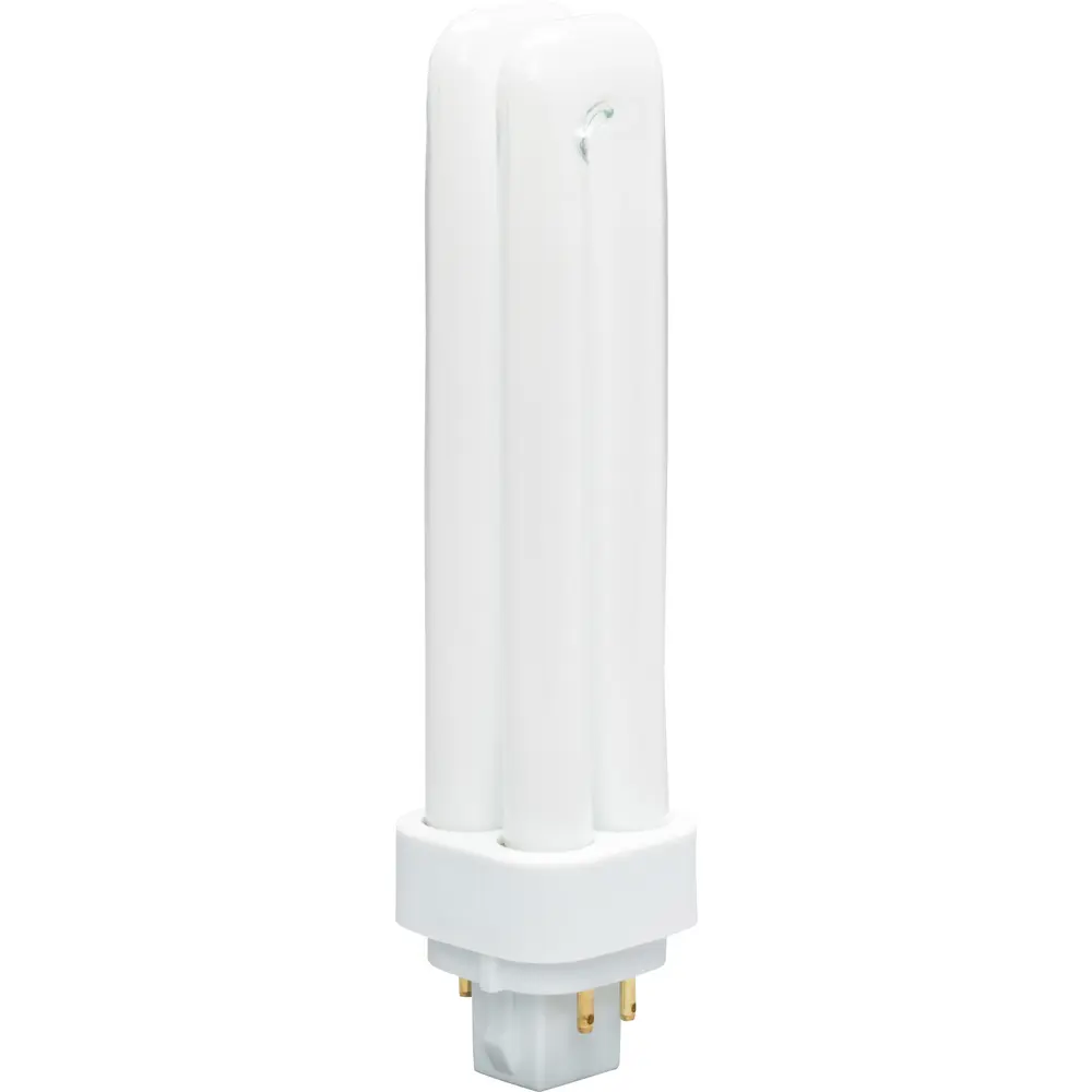 CFL Double Tube 4-Pin Electronic T4 Bulb G24D-2 Base 18W 3500K Dimmable