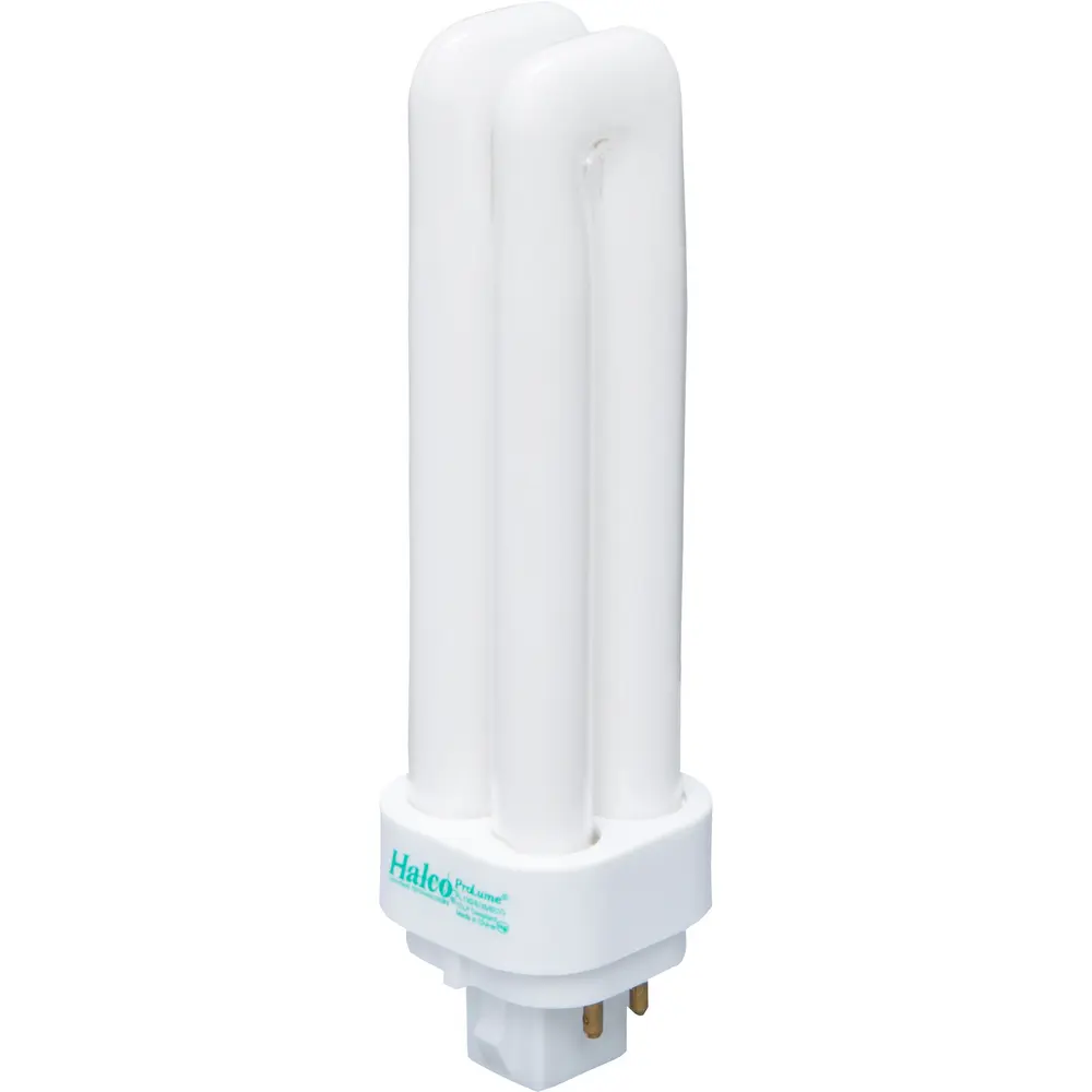 CFL Double Tube 4-Pin Electronic T4 Bulb G24Q-1 Base 13W 3500K Dimmable