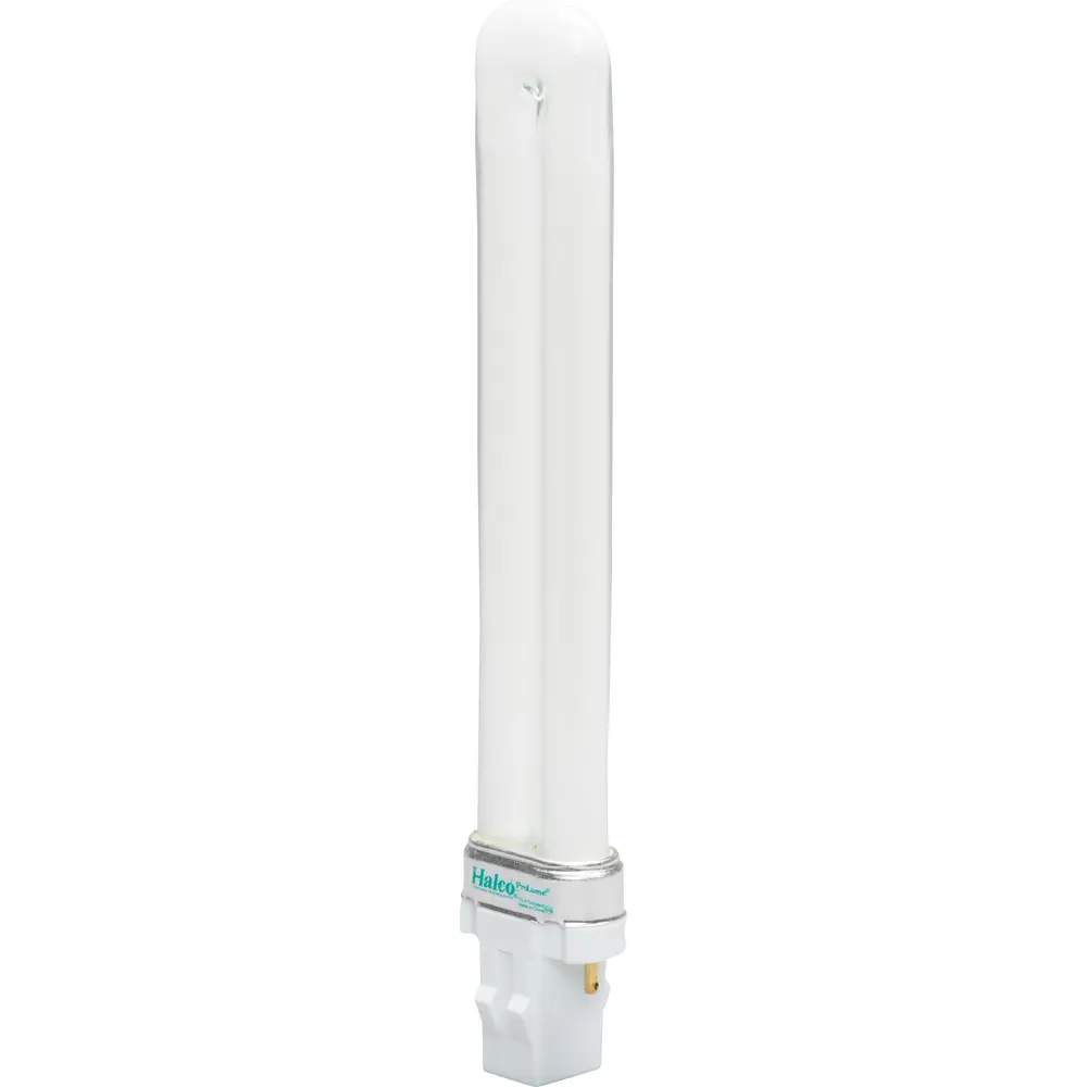 CFL Single Tube 2-Pin T4 Bulb, GX23 Base, 13W, 2700K, Dimmable