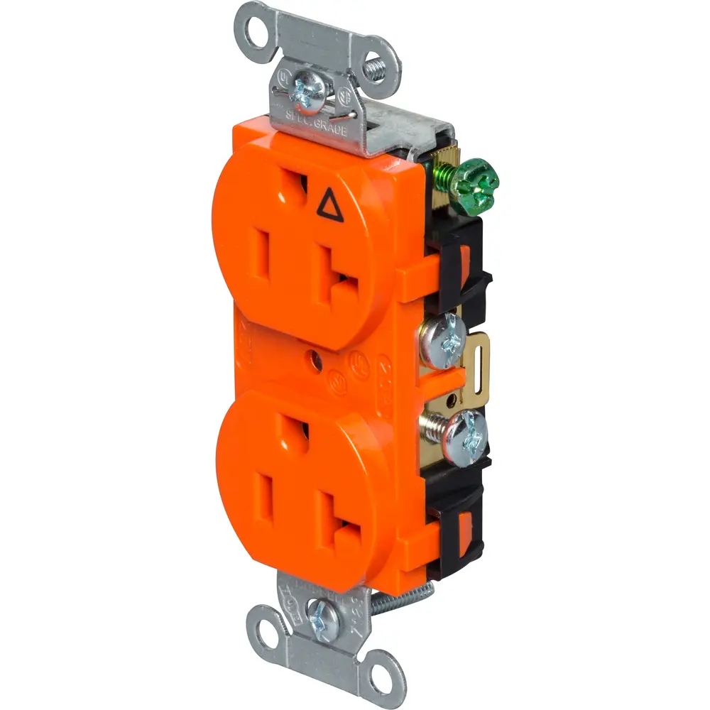 20 A 125 VAC 5-20R Commercial Grade Corrosion Resistant Duplex ...