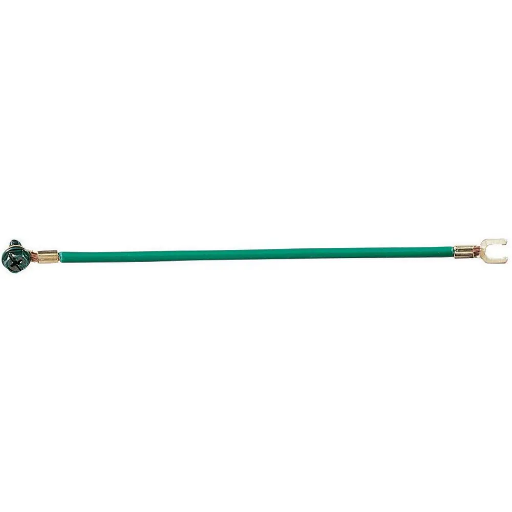 8in. Stranded Wire Grounding Tail, 12AWG, Green