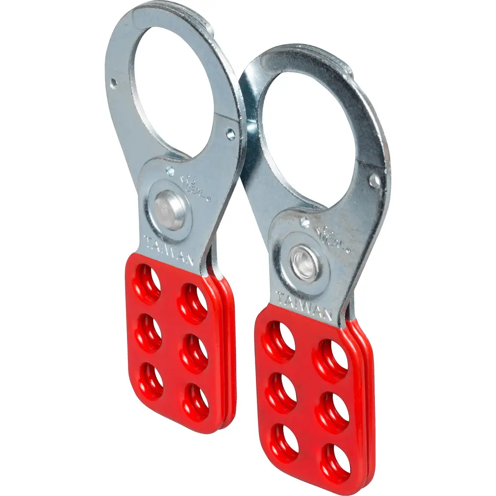 Safety Lockout Hasp, 1-1/2" Jaw, Red