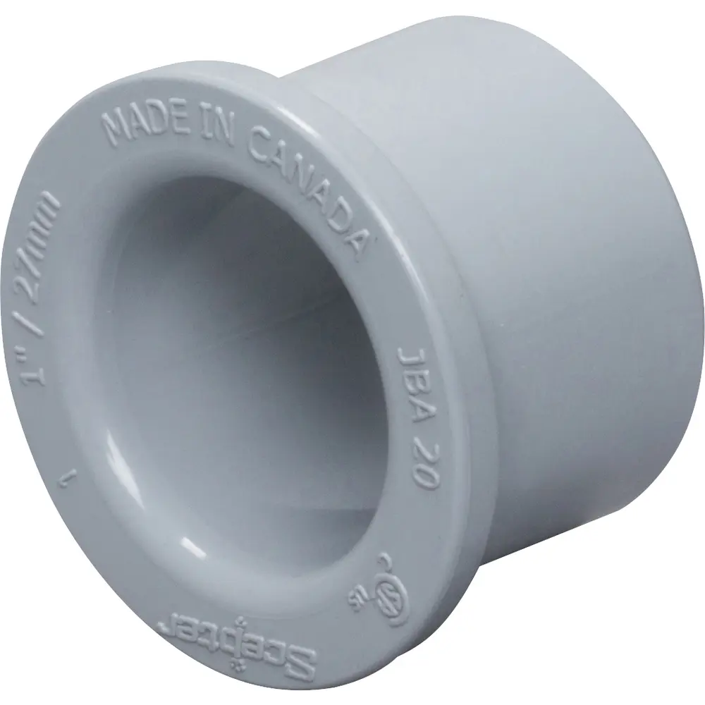 Junction Box Adapter, 1 In., PVC, Gray, Schedule 40