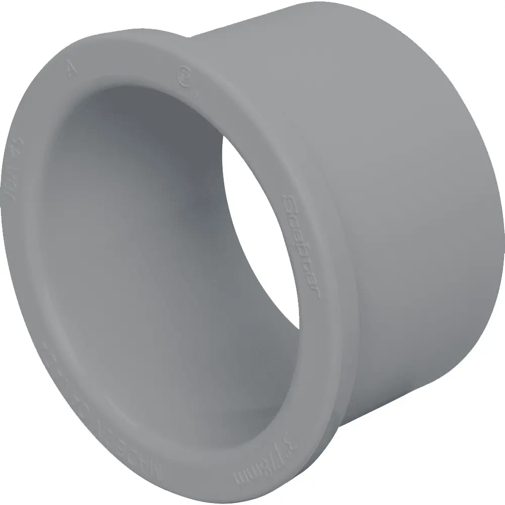 Junction Box Adapter, 3 In., PVC, Gray, Schedule 40