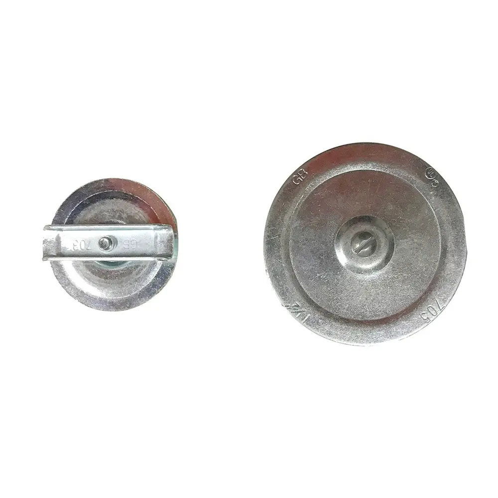 Knockout Seal, 1-1/2 In., Steel, Gray, 3-Piece