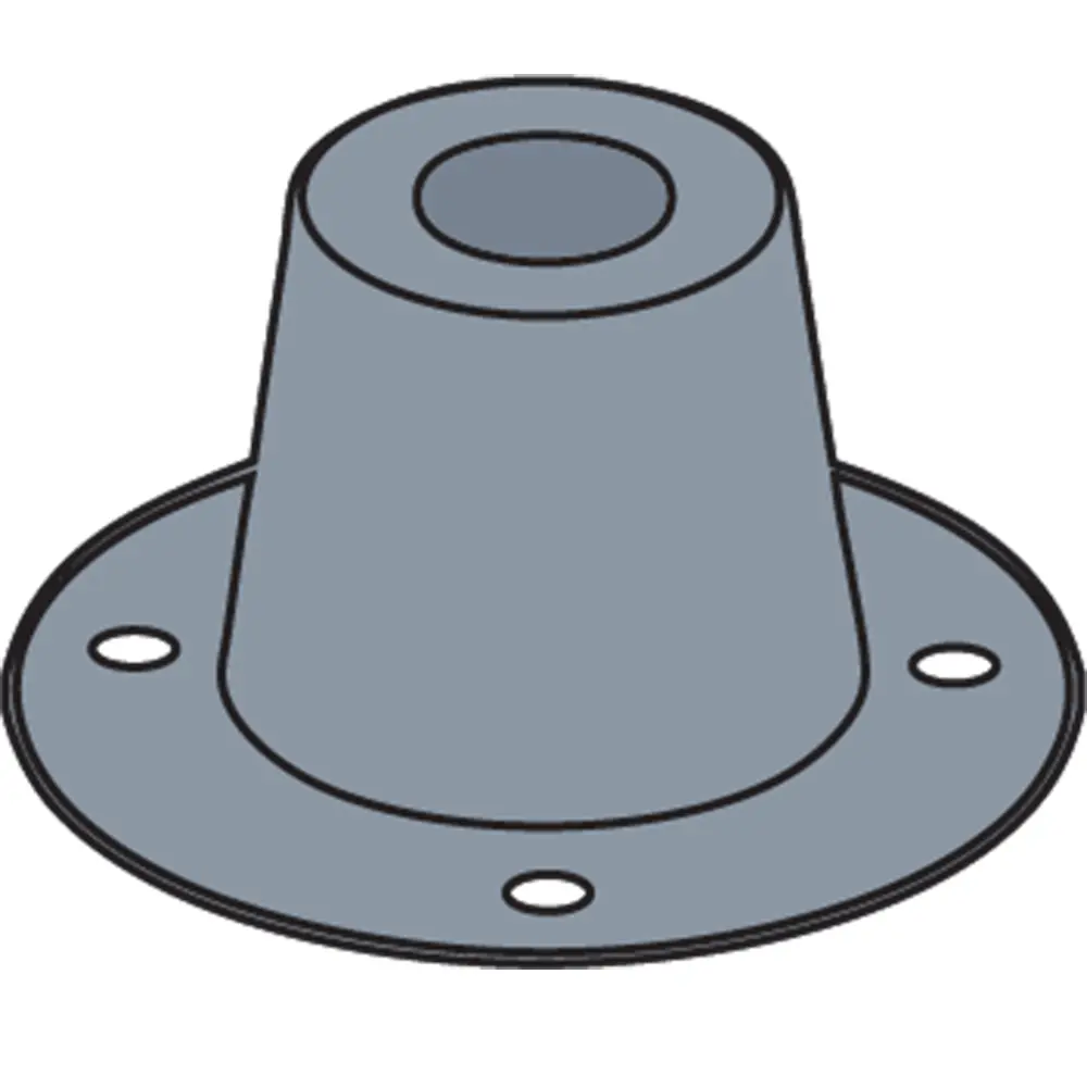 Terminal Adapter, 1 In., ENT, PVC, Gray, Stubby
