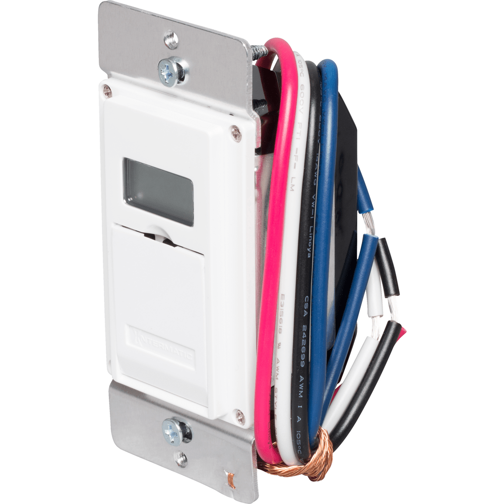 Intermatic EJ600 7-Day Standard Programmable Timer, 120 VAC, 12A, White ...