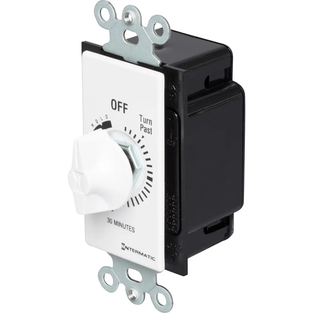 Spring Wound Countdown Timer, Decorator Style, 125-277 VAC, 50/60Hz ...