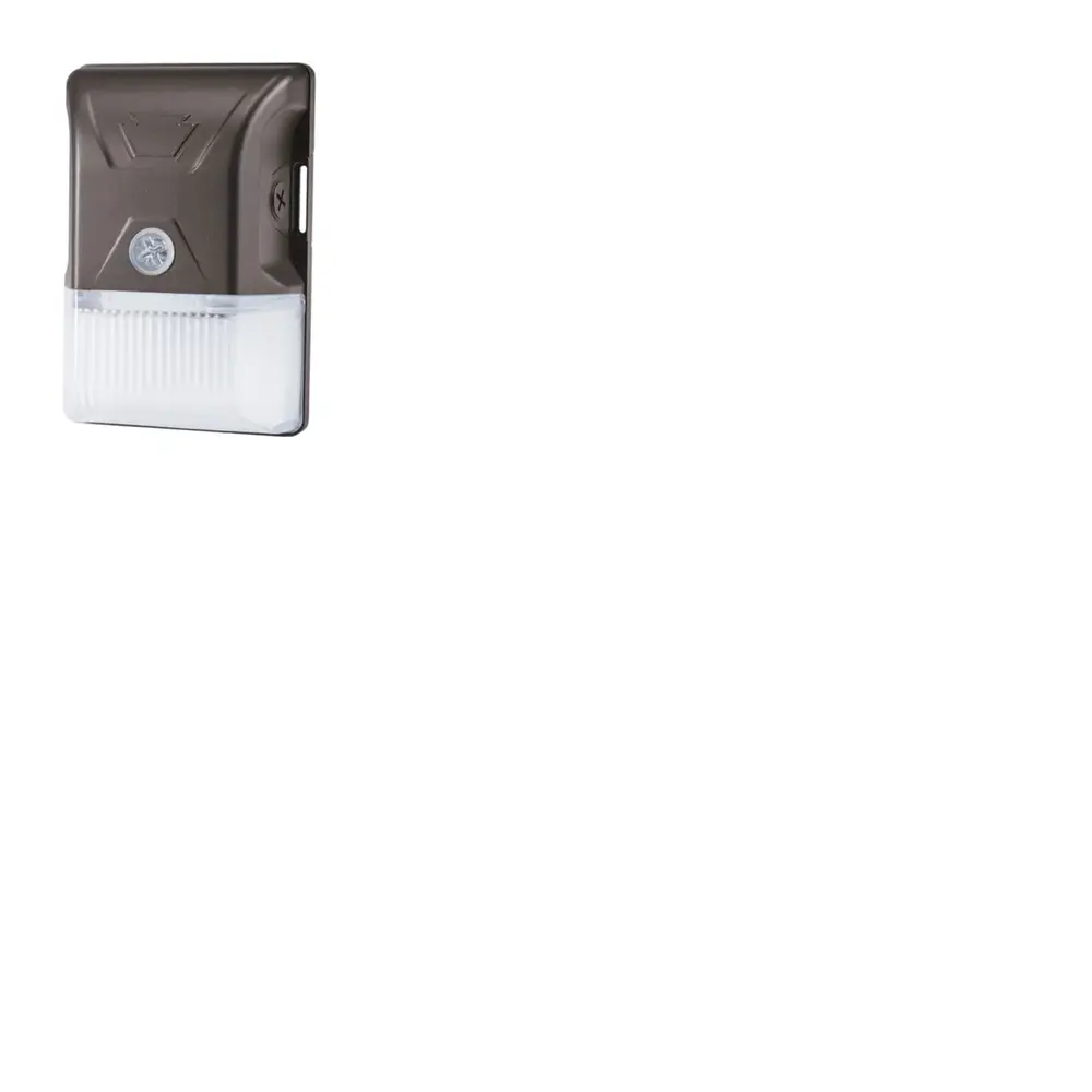 20W Small Non-Cutoff LED Wall Pack, CCT Selectable, 120-277 VAC, Bronze