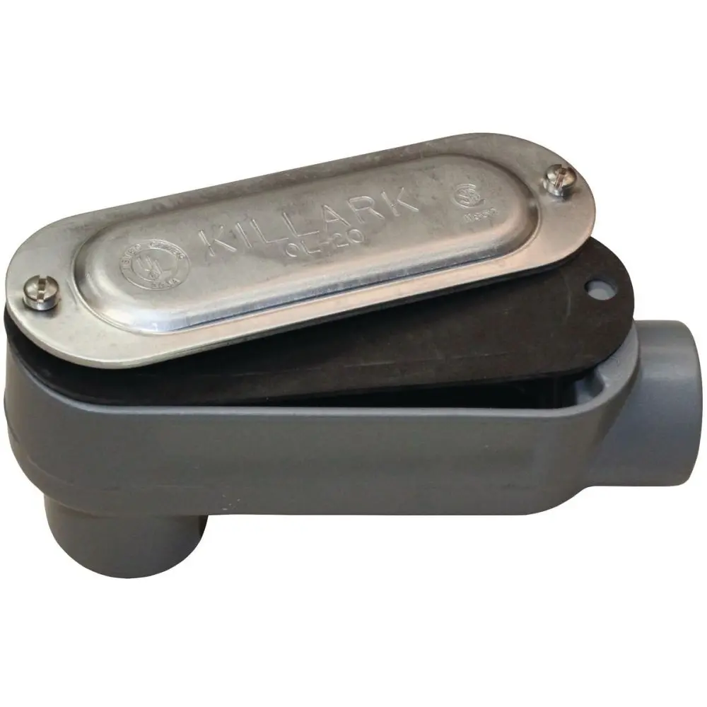 1/2 in. LB, Conduit Body w/ Cover & Gasket, Malleable Iron