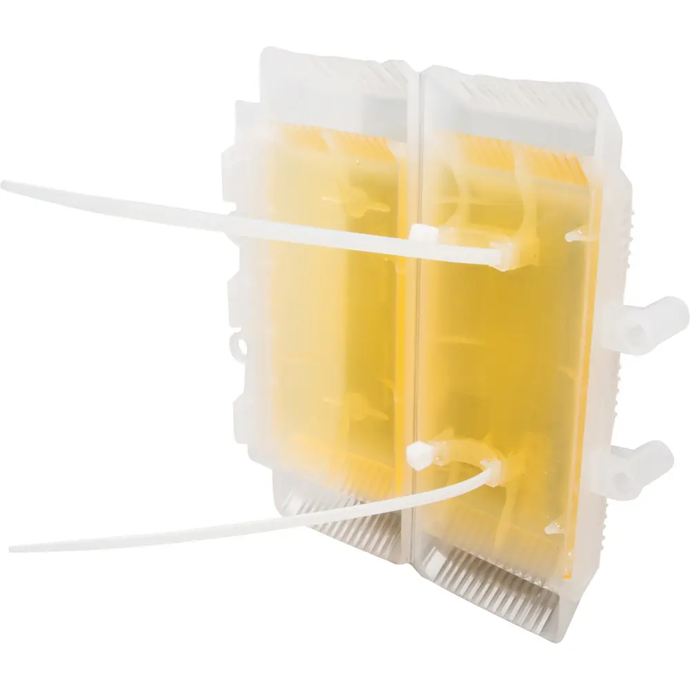 3-Port Anode Splice Box, 100 VAC, 1/0-4 AWG, Yellow/Black/Cloudy White