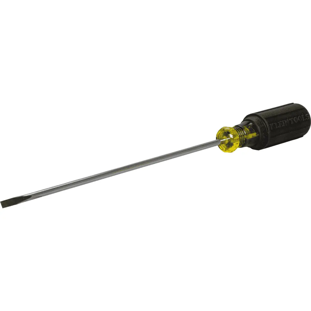 3/16" Cabinet Screwdriver, 8" Round Shank