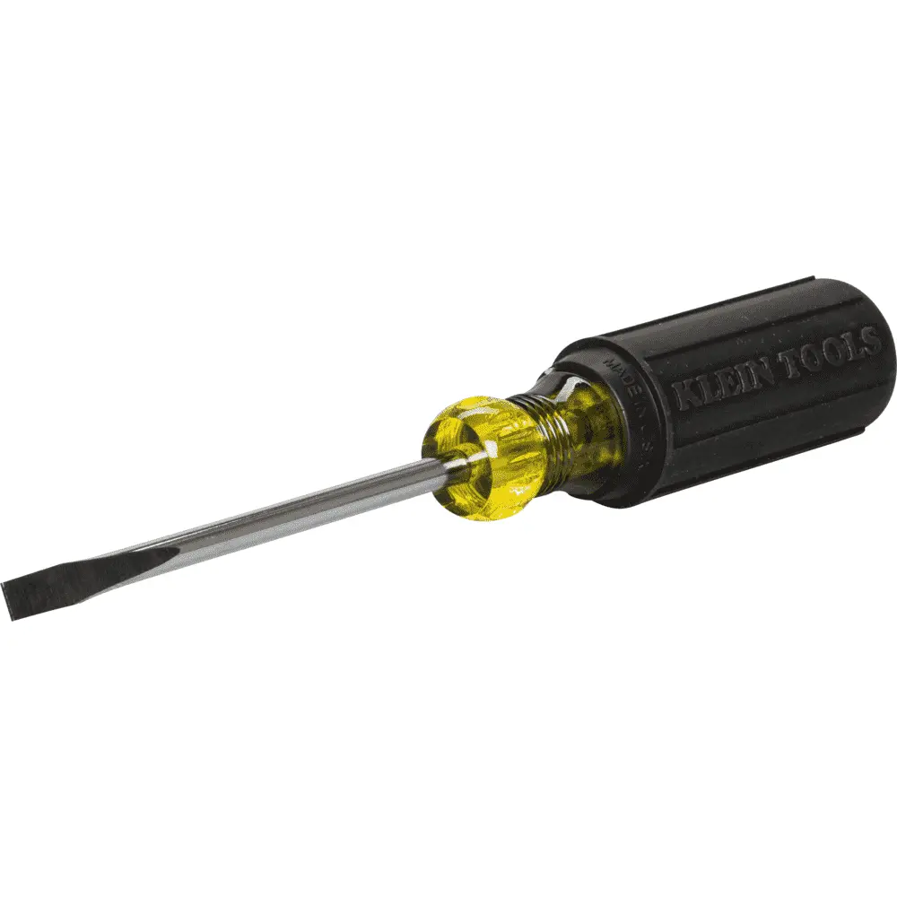 1/4" Cabinet Screwdriver, 4" Round Shank
