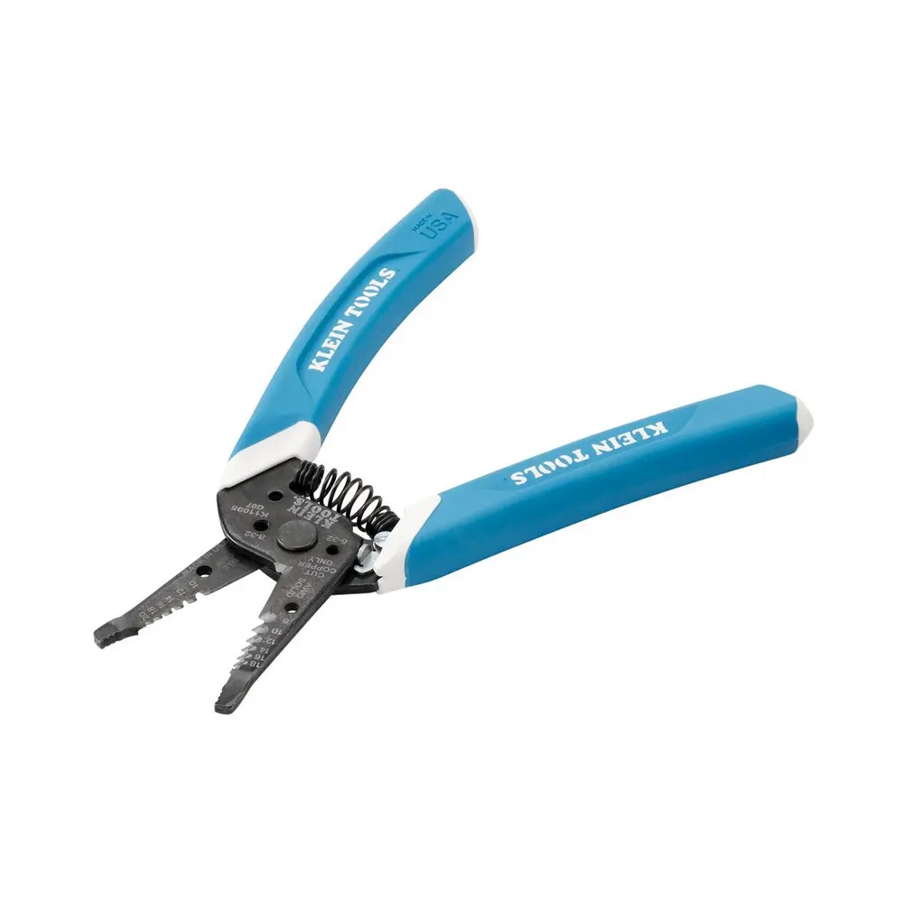 Klein-Kurve® Wire Stripper/Cutter, 20 to 8 AWG