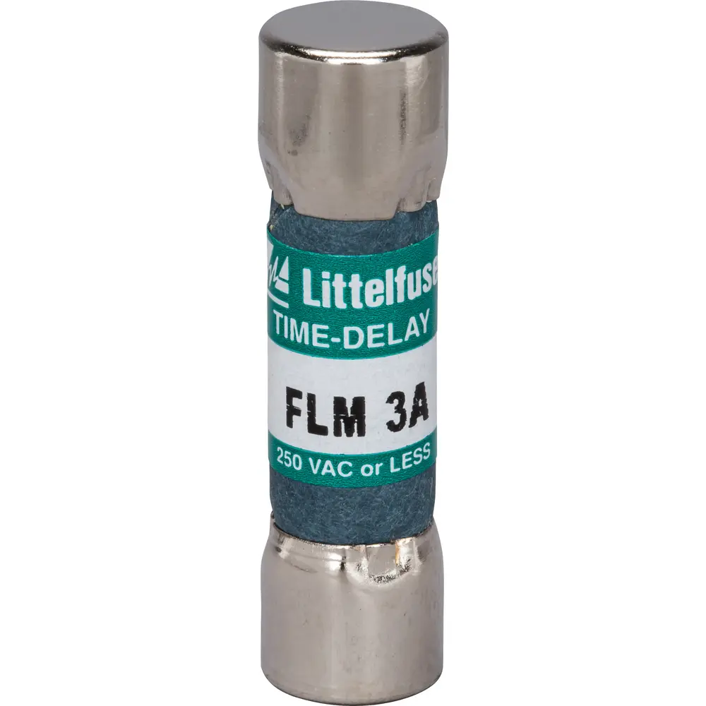 3 A Supplemental 10 mm x 38 mm, Time-Delay Fuse, 250 VAC/125 VDC