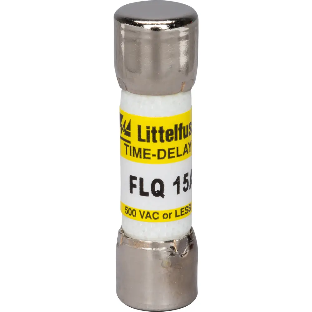 15 A Supplemental 10 mm x 38 mm, Time-Delay Fuse, 500 VAC/300 VDC