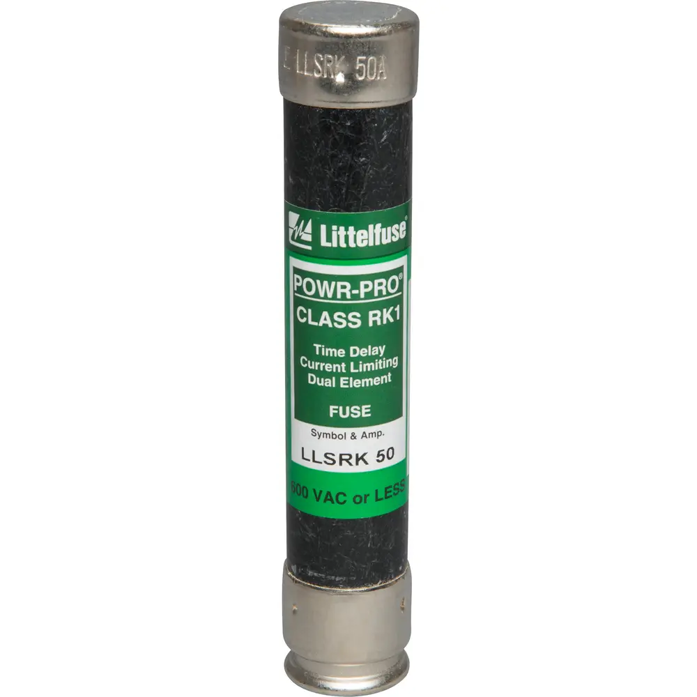 50 A POWR-GARD® Class RK1, Time-Delay Fuse, Dual-Element, 600 VAC/300 VDC