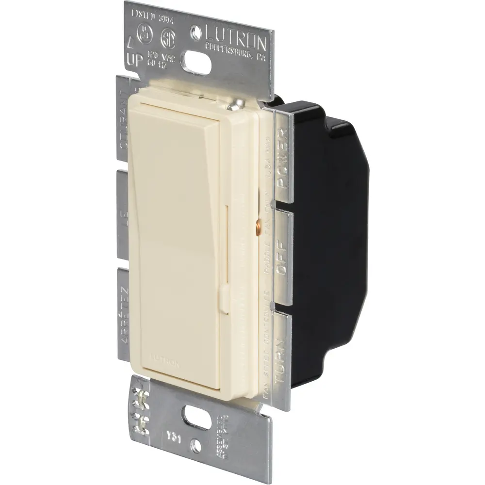 Diva 3-Speed 1.5A Fan Control, Single-Pole/3-Way, 120 VAC, Ivory