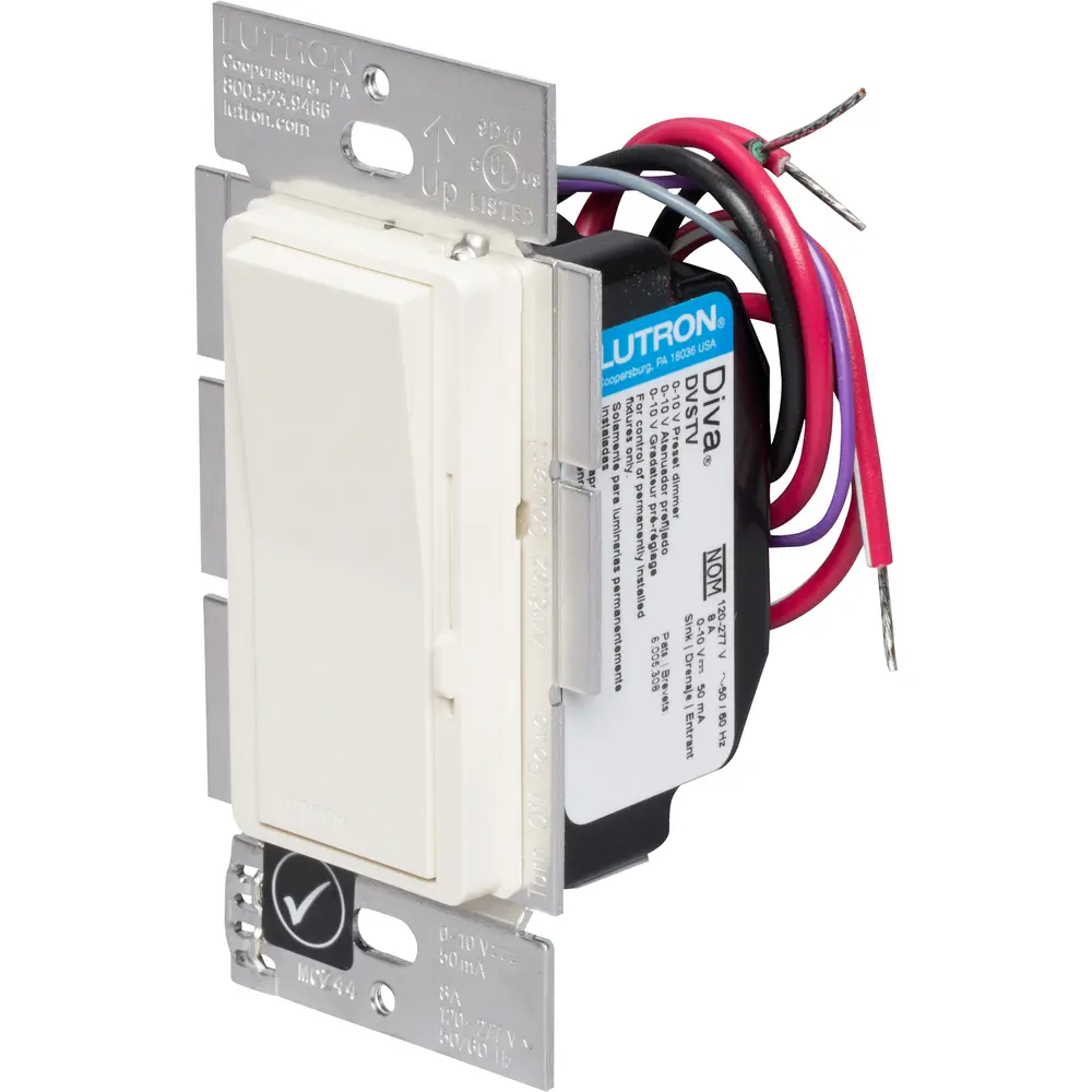 120-277 VAC Diva® 0-10 VDC Control, 8 A, Single-Pole/3-Way, Fluorescent ...