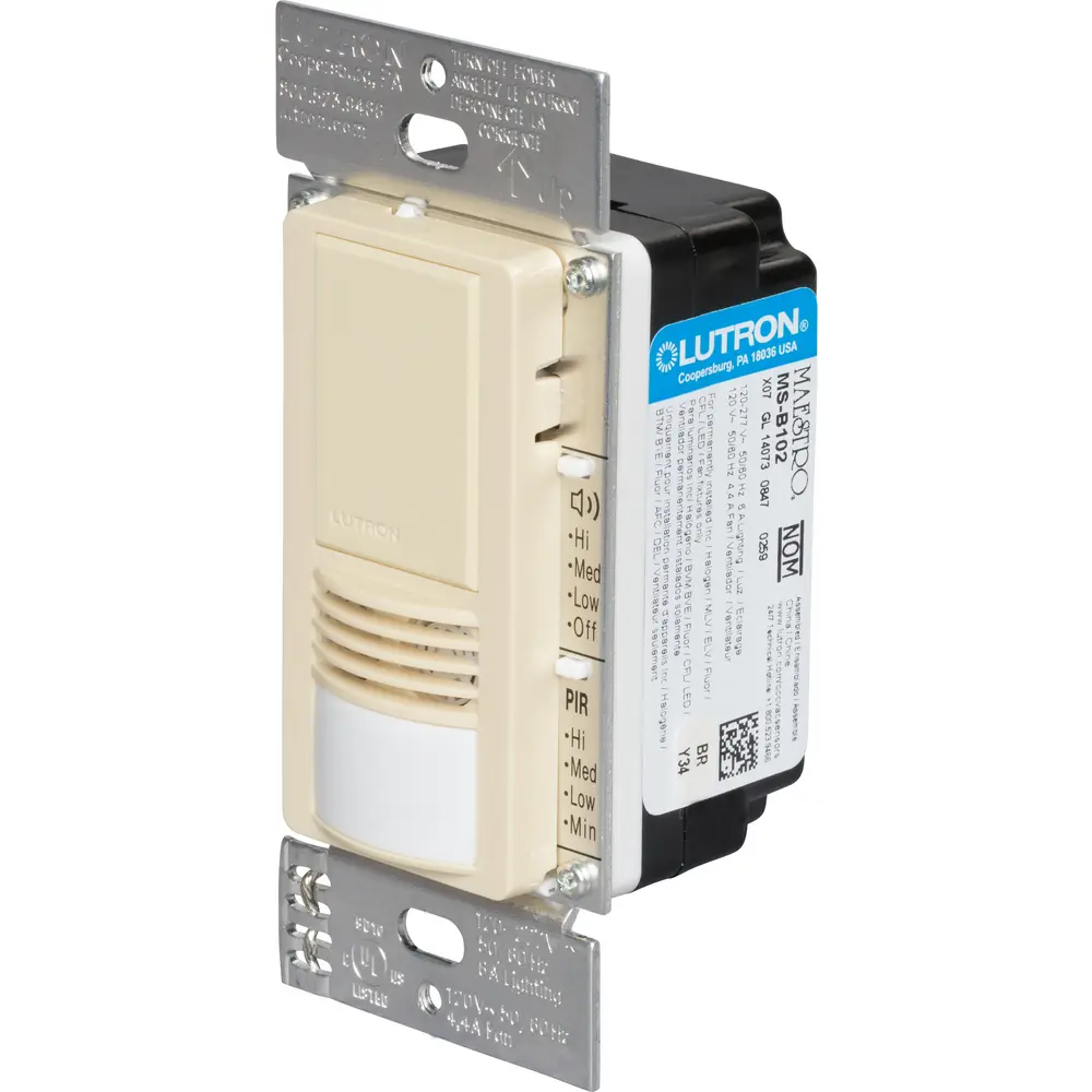 120 VAC Maestro Single-Circuit Occupancy Sensor Switch, 3-Way/Multi ...