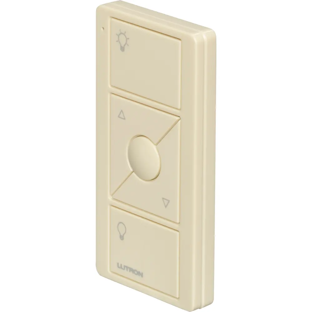 3-Button Pico Wireless Control w/ Raise/Lower, Light Icons, Gloss Ivory