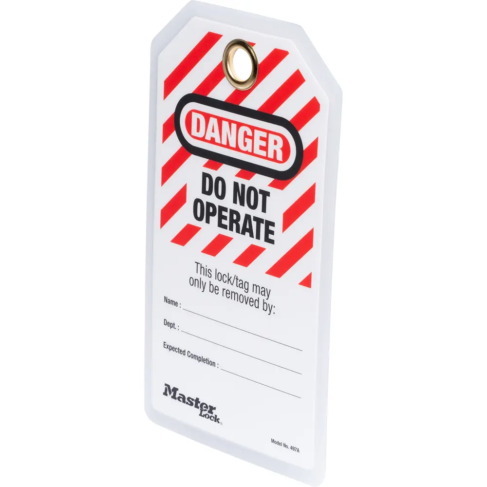 Do Not Operate Safety Tags,English,Laminated