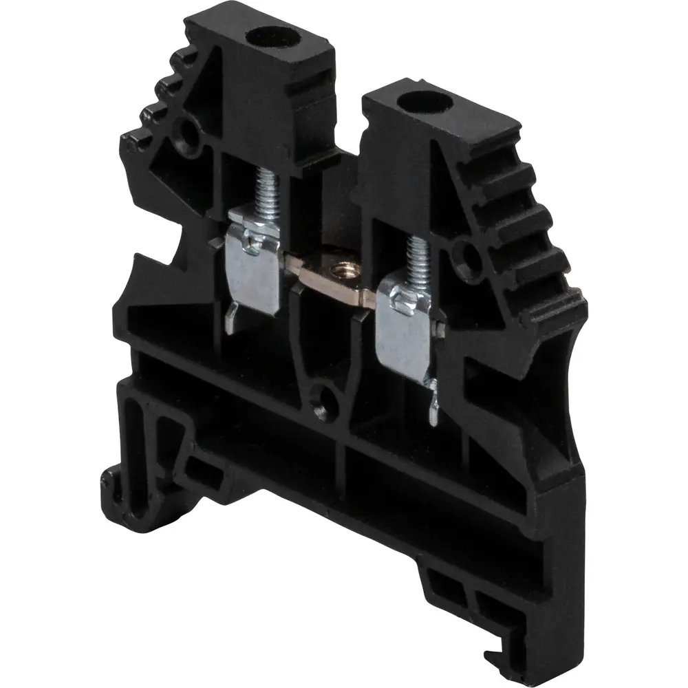 20 A Terminal Block, Black, 26 to 12 AWG, DIN Rail
