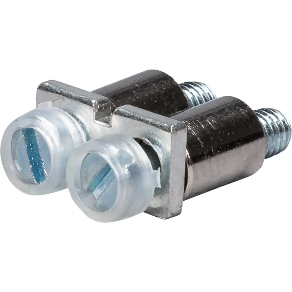 30 A 2-Way Cross Connector Terminal Block, 26 to 10 AWG, Silver