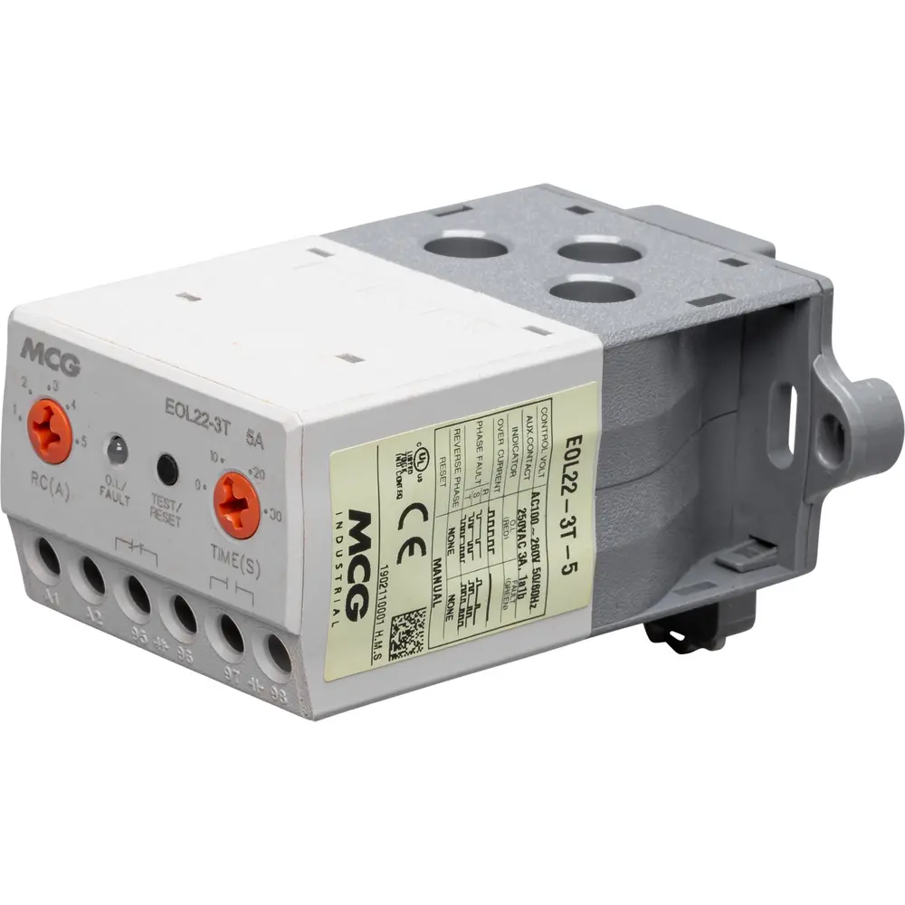 1-5A Electronic Overload Relay, Tunnel, 100/260 VAC