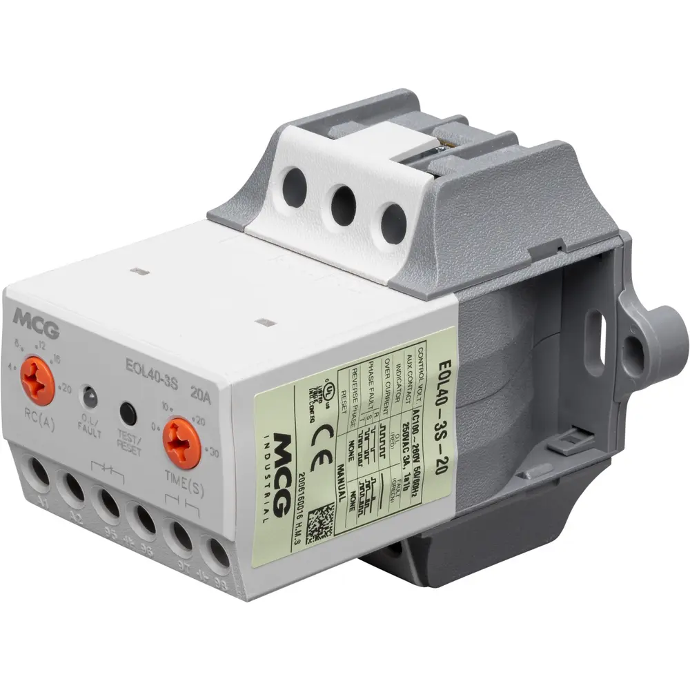 4-20A Electronic Overload Relay, Screw, 100/260 VAC