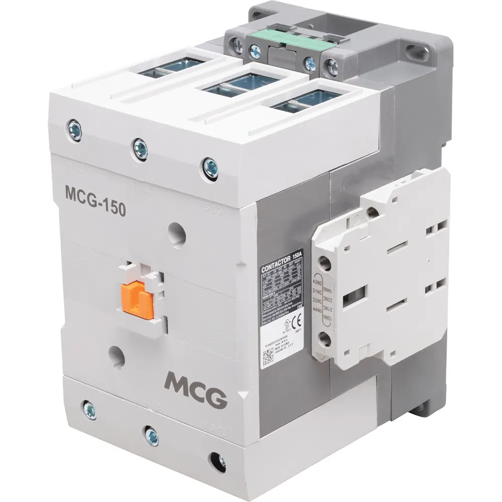 130A 440 VAC Contactor with 1NO/1NC AUX, 3-Pole