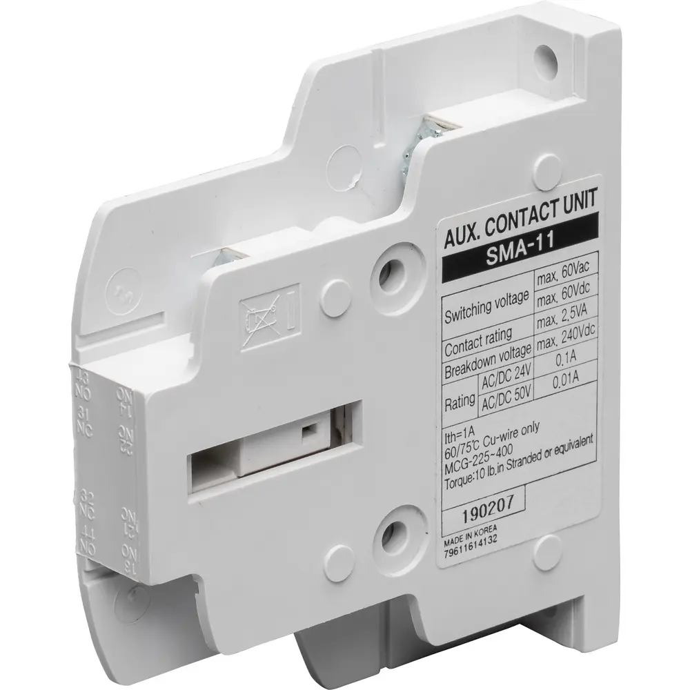 1NO/1NC Side Mount Auxiliary