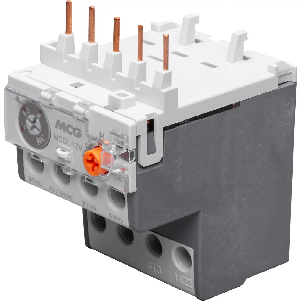12A Overload Relay, 3-Pole, 8A Current Max