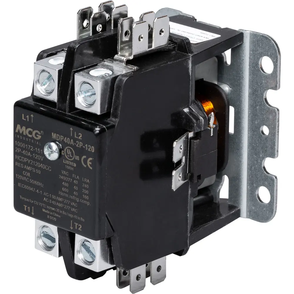 20 A 120 VAC Definite Purpose Contactor, 2-Pole