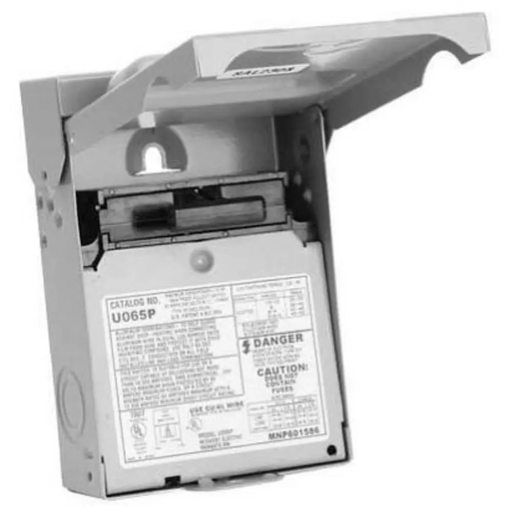 60A 240V Single-Pole Disconnect Switch, Non-Fused NEMA 3R