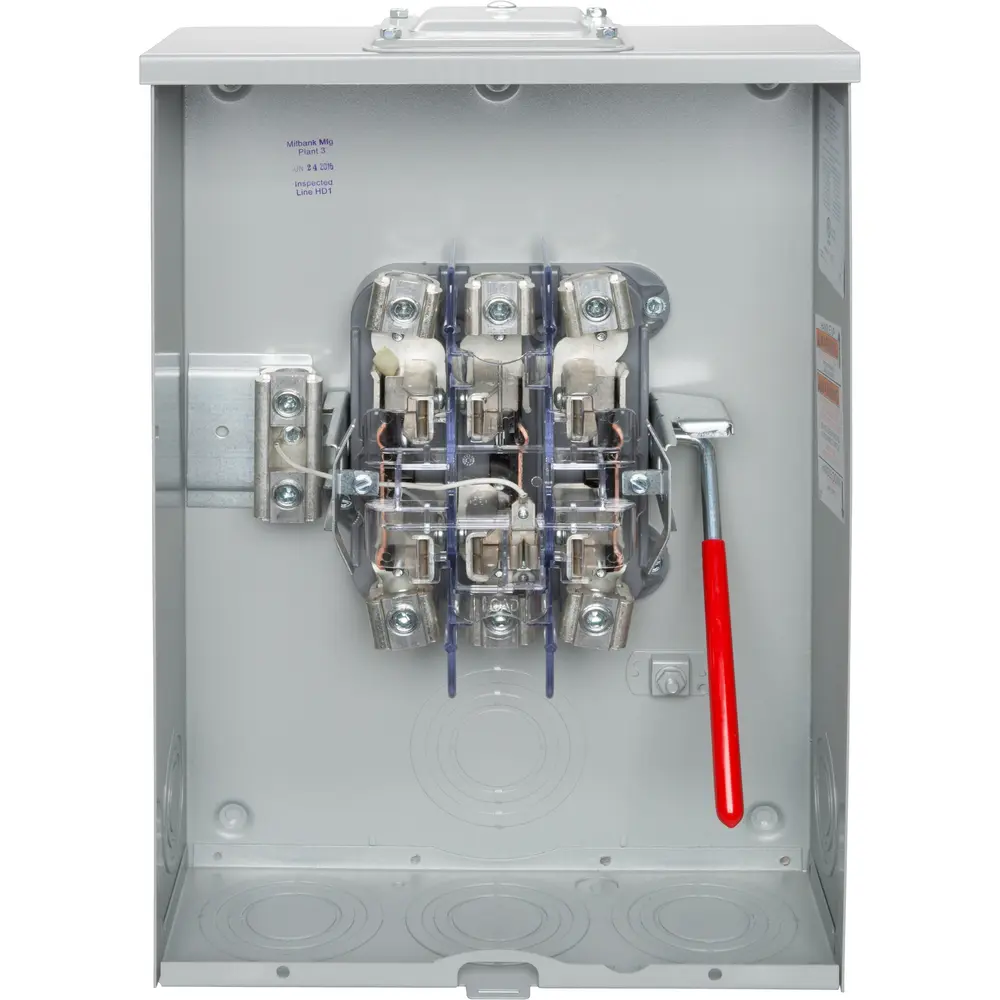 200 A 600 VAC 3-Phase 7-Jaw Ringless Meter Socket, Single Position ...