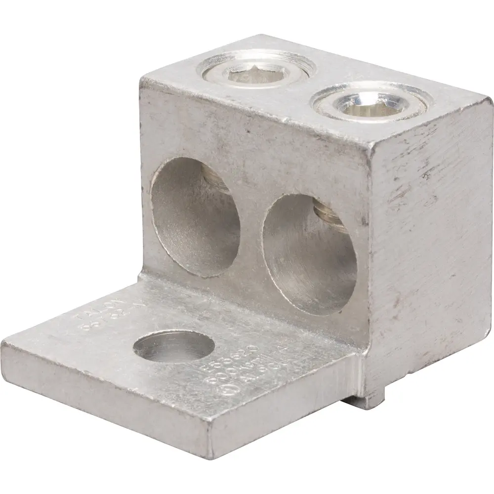 4 AWG - 500 MCM Mechanical Lug, 2-Port, Front Entry